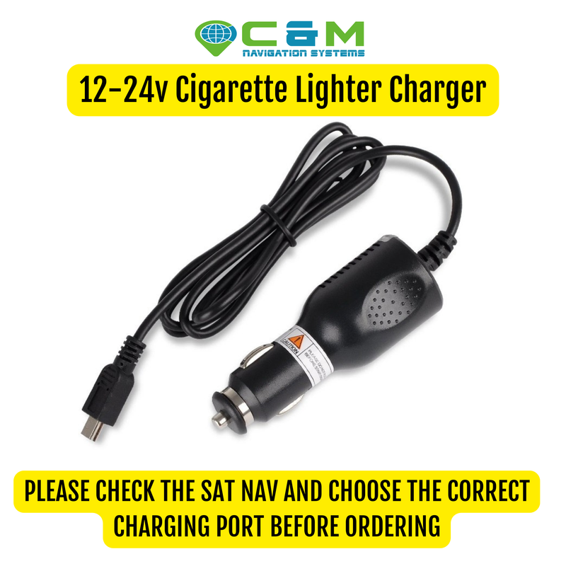 Cigarette Lighter Charger for Truck/Motorhome Sat Navs — C & M ...